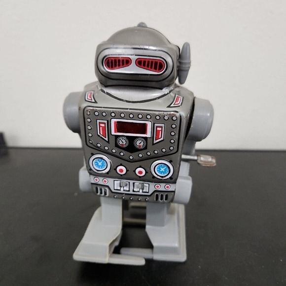 Mtu Toys Captain Robot Vintage Wind Up Walking Robot Toy Mtu Korea